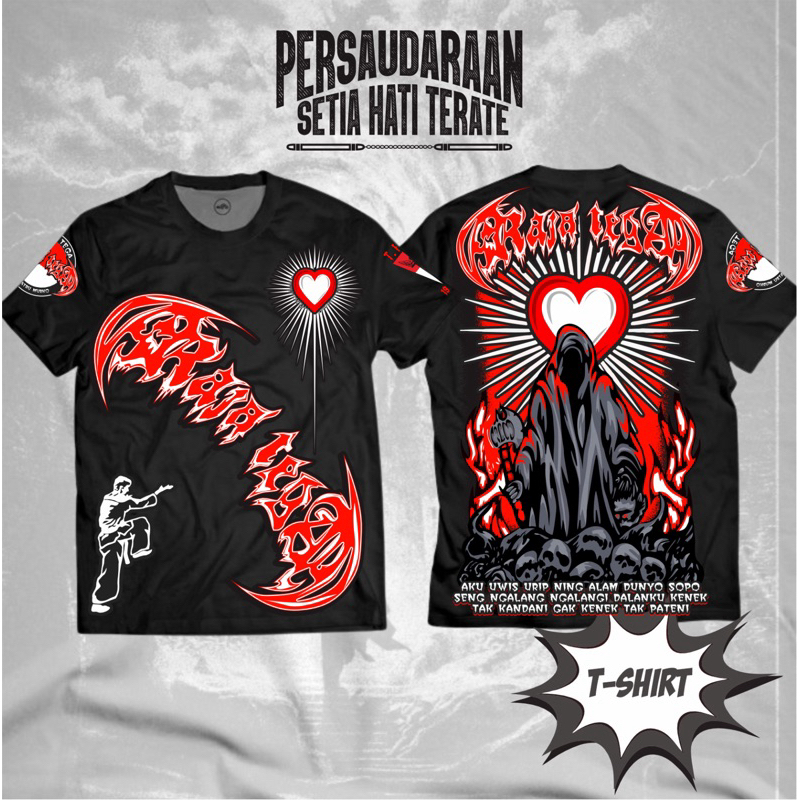 Jual Kaos PSHT Raja Tega Motif Merah Persaudaraan SH Terate Hati ...