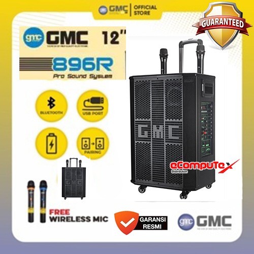 Jual SPEAKER GMC 896R 12" MEETING PORTABLE GMC 896-R BLUETHOOTH 12 ...