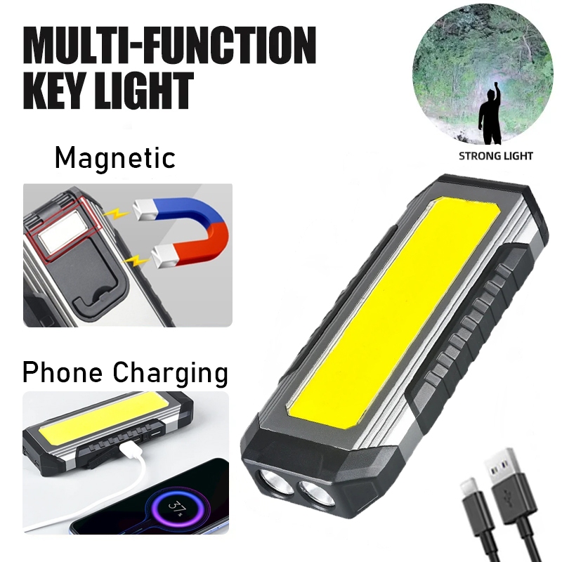 Jual Senter LED Magnet 2000W Lampu Kerja Isi Ulang USB 10000 Lumen 7 ...