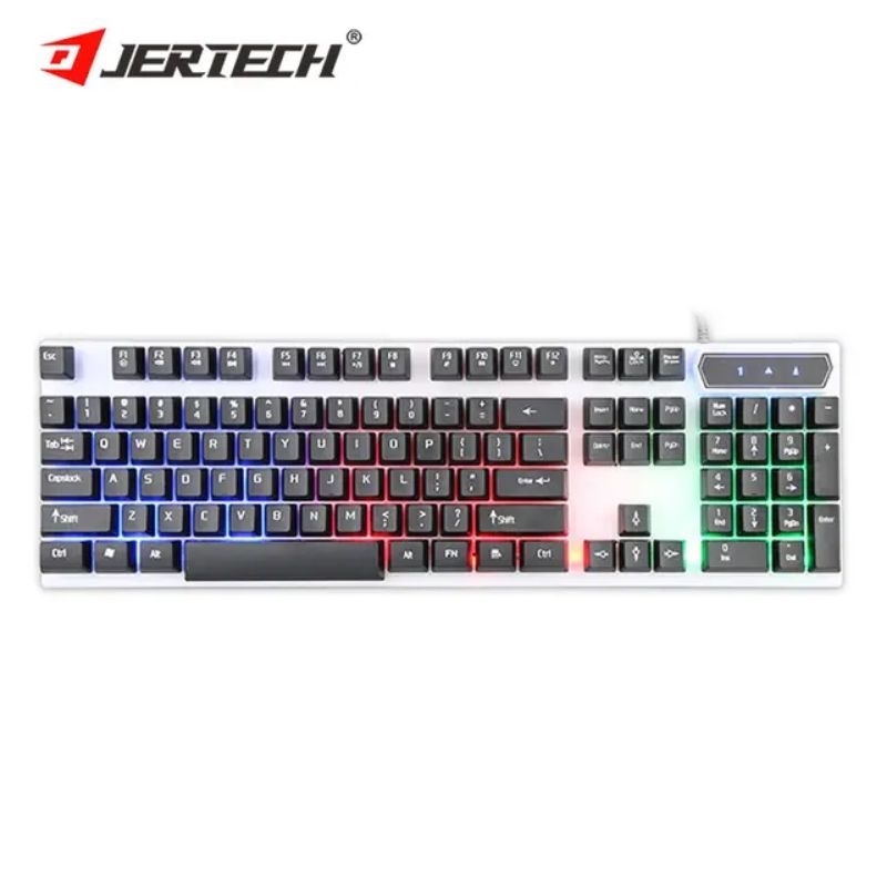 Jual Jertech Keyboard Gaming Keyboard Colorful Led Lights Keyboard Pc