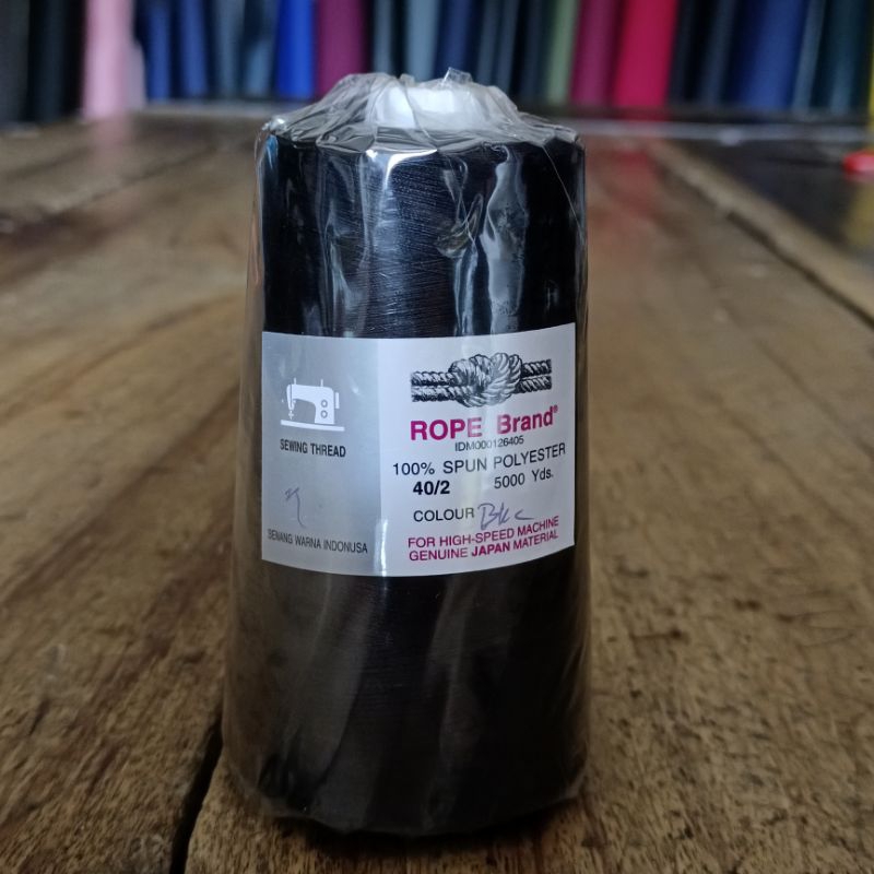 Jual Benang Jahit 40/2 (5.000yard) Merek Tambang Hitam | Shopee Indonesia