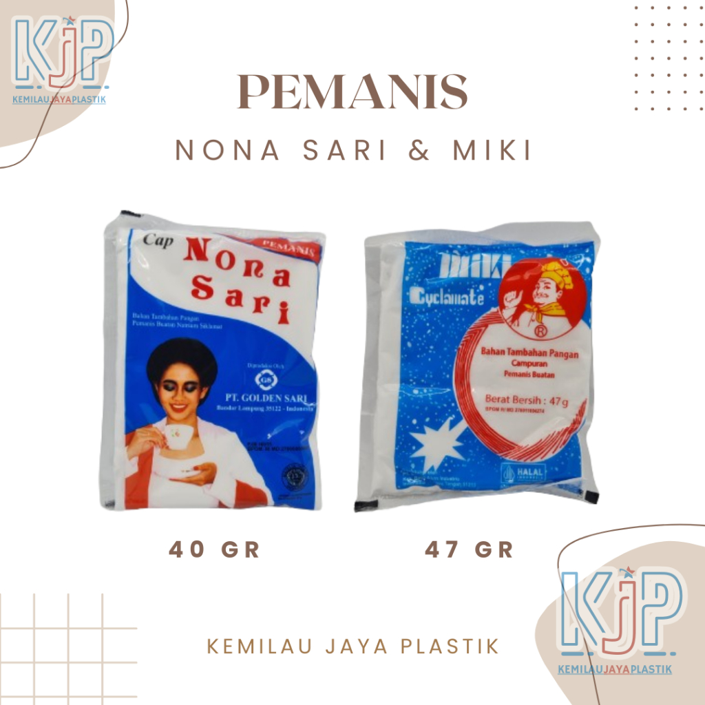 Jual Pemanis Cap Nona Sari (40gr) / Sodium MIKI (47gr) | Shopee Indonesia
