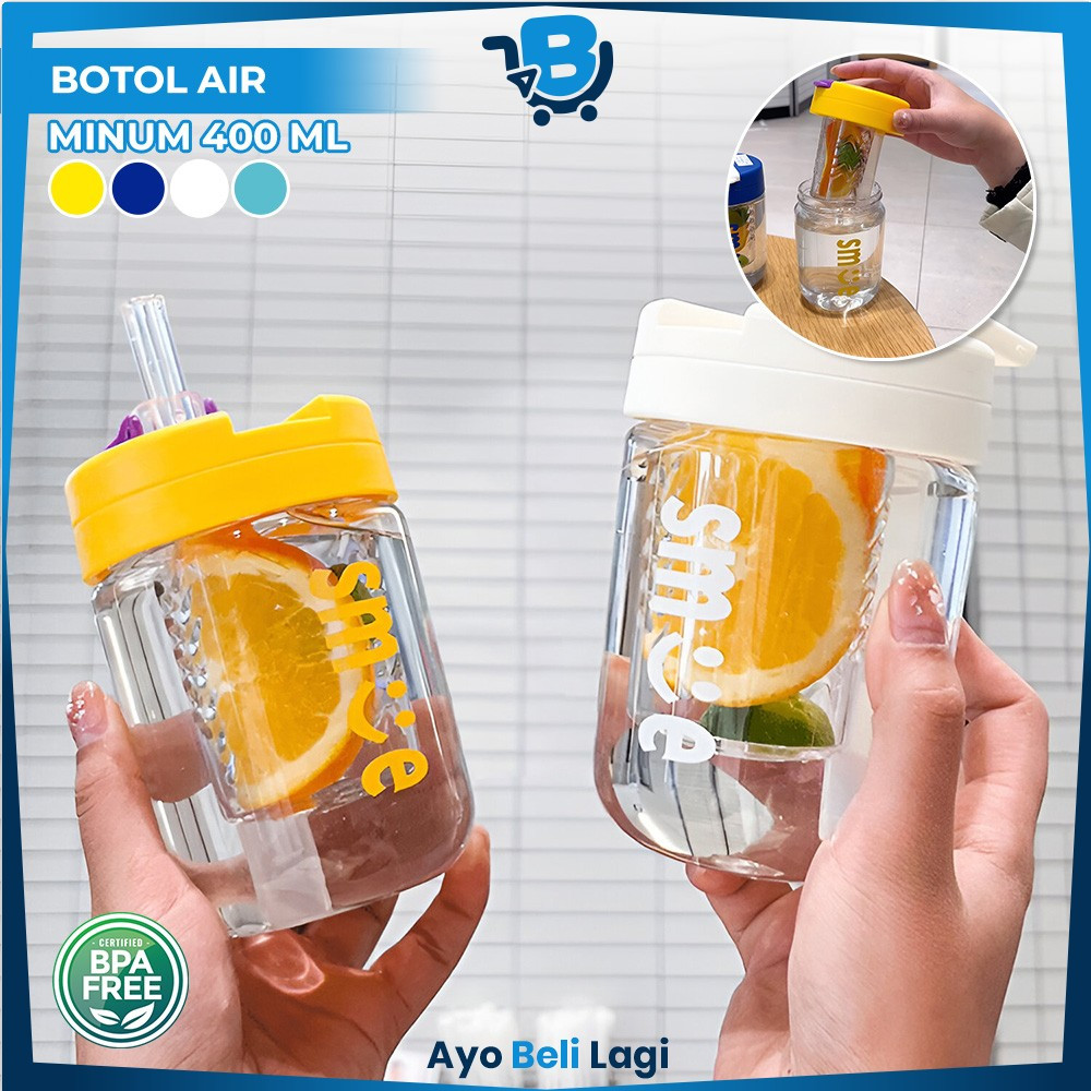 Jual Tumbler Cup Infused 400ML Botol Minum Infus Water Transparan ...