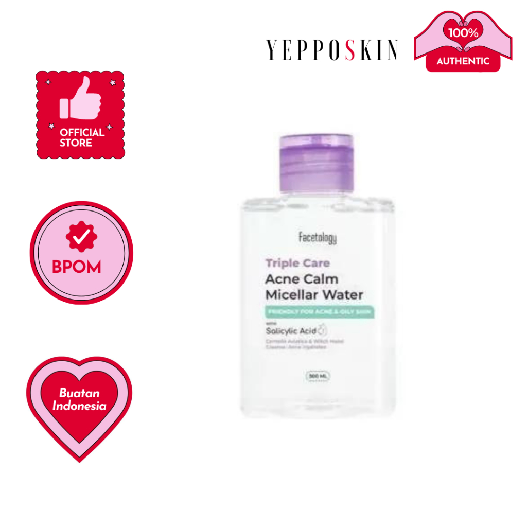 Jual Facetology Triple Care Acne Calm Micellar Water | Shopee Indonesia