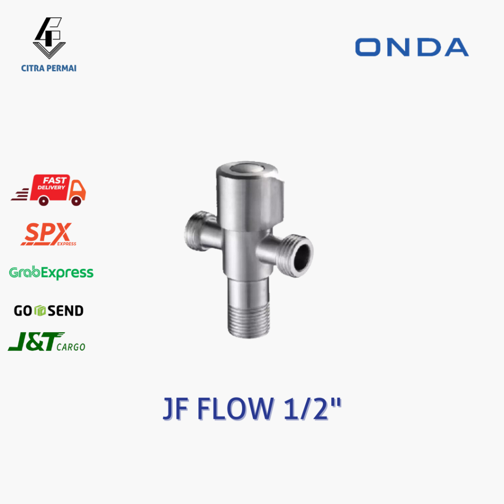 Jual TEE STOP KRAN / STOP KRAN KLOSET ONDA 1/2" JF FLOW 1/2" / STOP ...