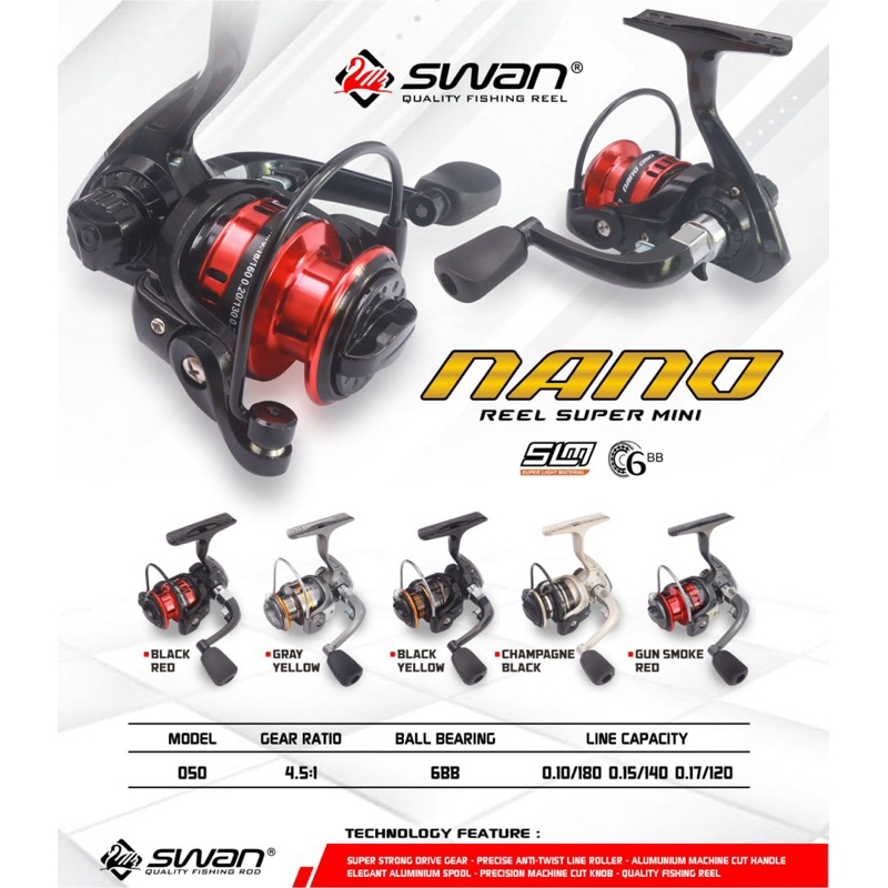 Jual REEL SWAN NANO 050 ULTRALIGHT | Shopee Indonesia