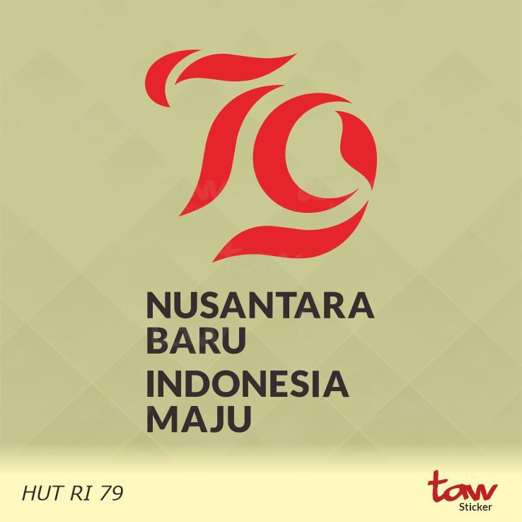 Jual Dirgahayu Republik Indonesia 79 Cutting Sticker Stiker HUT RI ...