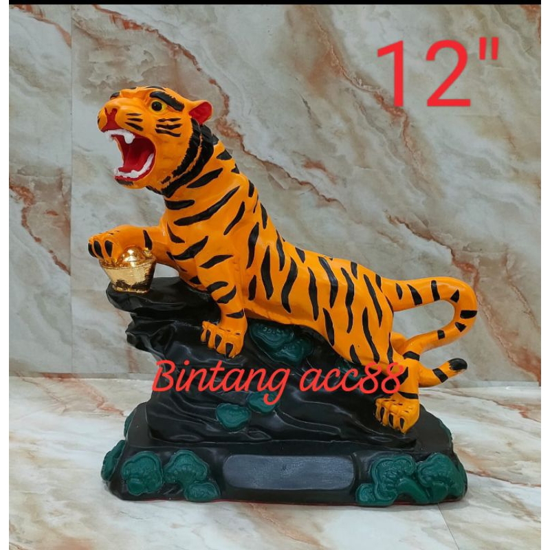 Jual patung dewa harimau kuning - fiber - 12inch - berdiri | Shopee ...