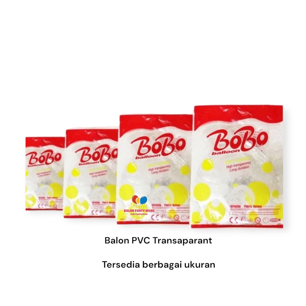 Jual (18 INCH 1 PAK ISI 50 PCS) Balon Bobo / Balon PVC Transparan ...