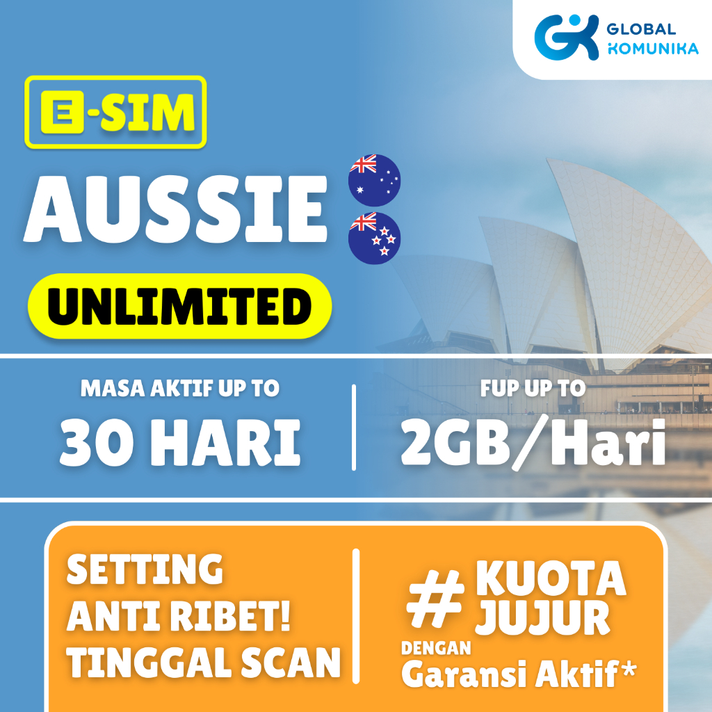 Jual eSIM Aussie Unlimited | Travel Sim Australia New Zealand | Shopee Indonesia