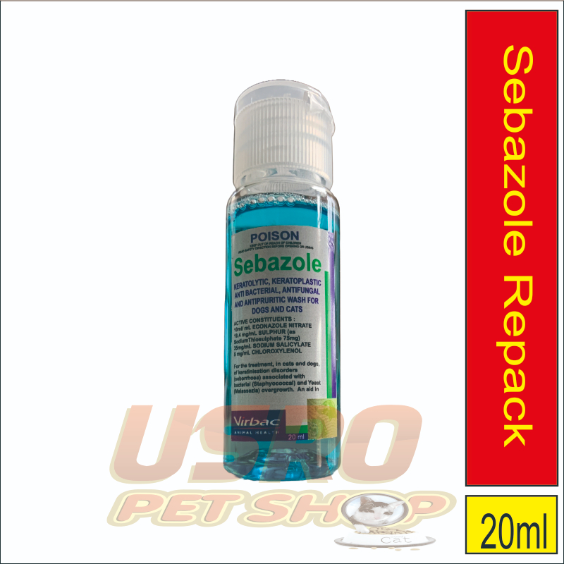 Jual Shampoo Sebazole Repack 20ml - Shampoo Jamur Kucing Anjing ...