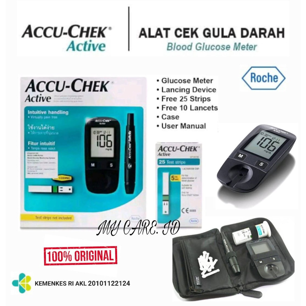 Jual LynCare ALAT ACCUCHECK ACTIVE - ACCU CHECK ACTIVE - ALAT TEST GULA ...