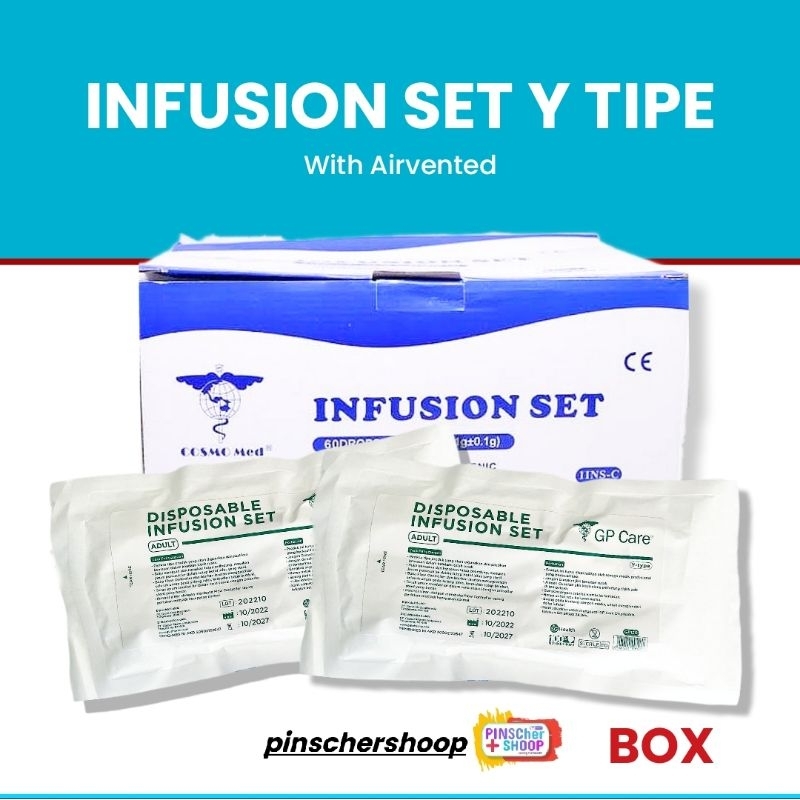 Jual Infusion Set Y Tipe Hexacare Selang Infuset Gp Care/ Box | Shopee ...