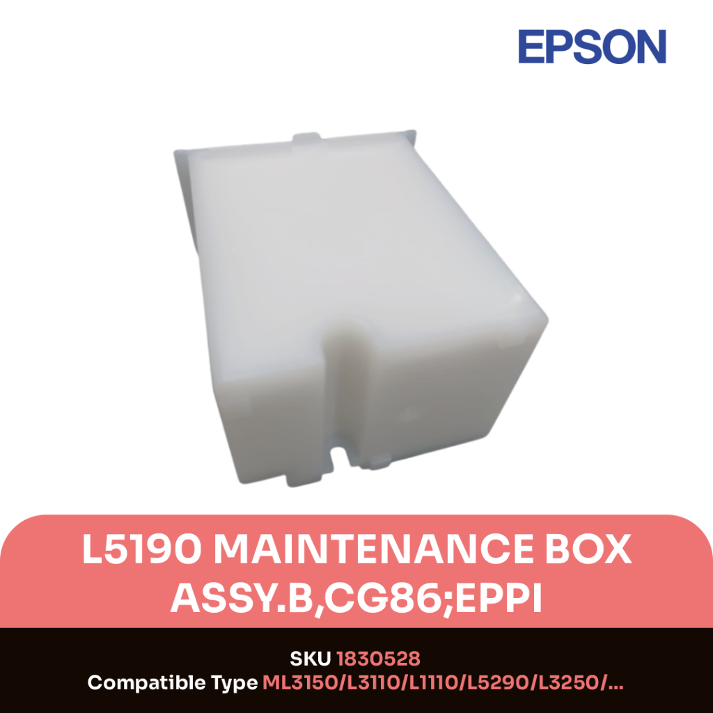 Jual L5190 MAINTENANCE BOX ASSY.B,CG86;EPPI EPSON L3150/L3110/L1110 ...