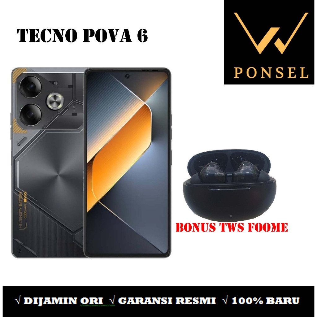 Jual TECNO POVA 6 8/256 & 12/256 GARANSI RESMI | Shopee Indonesia