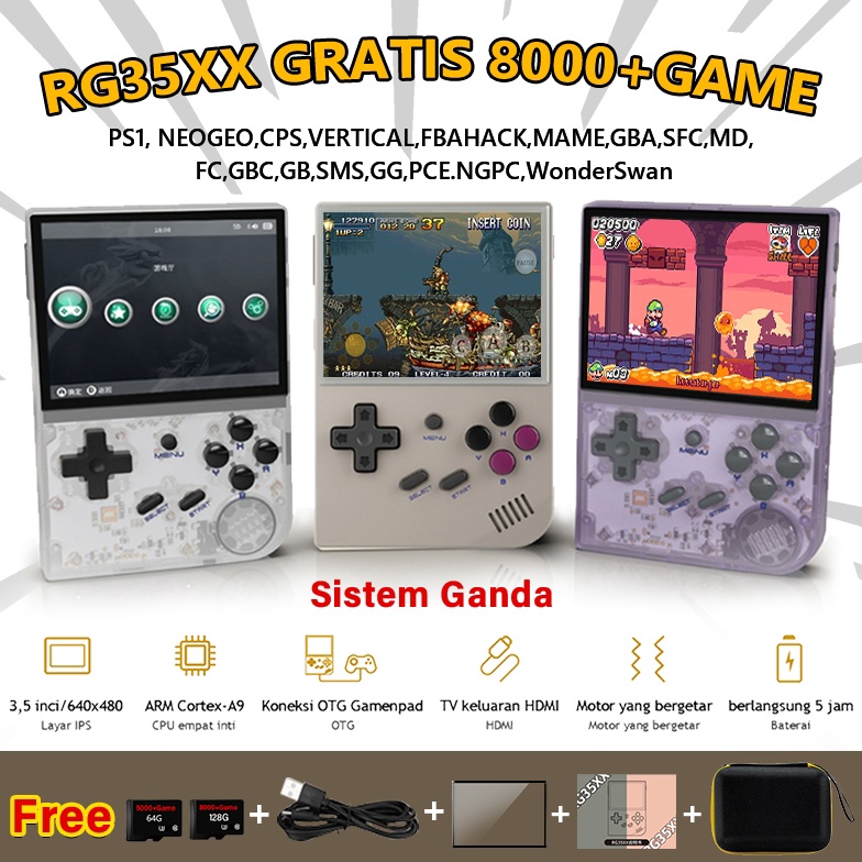 Jual Original ANBERNIC RG35XX Handheld Retro Game Console Linux Open ...