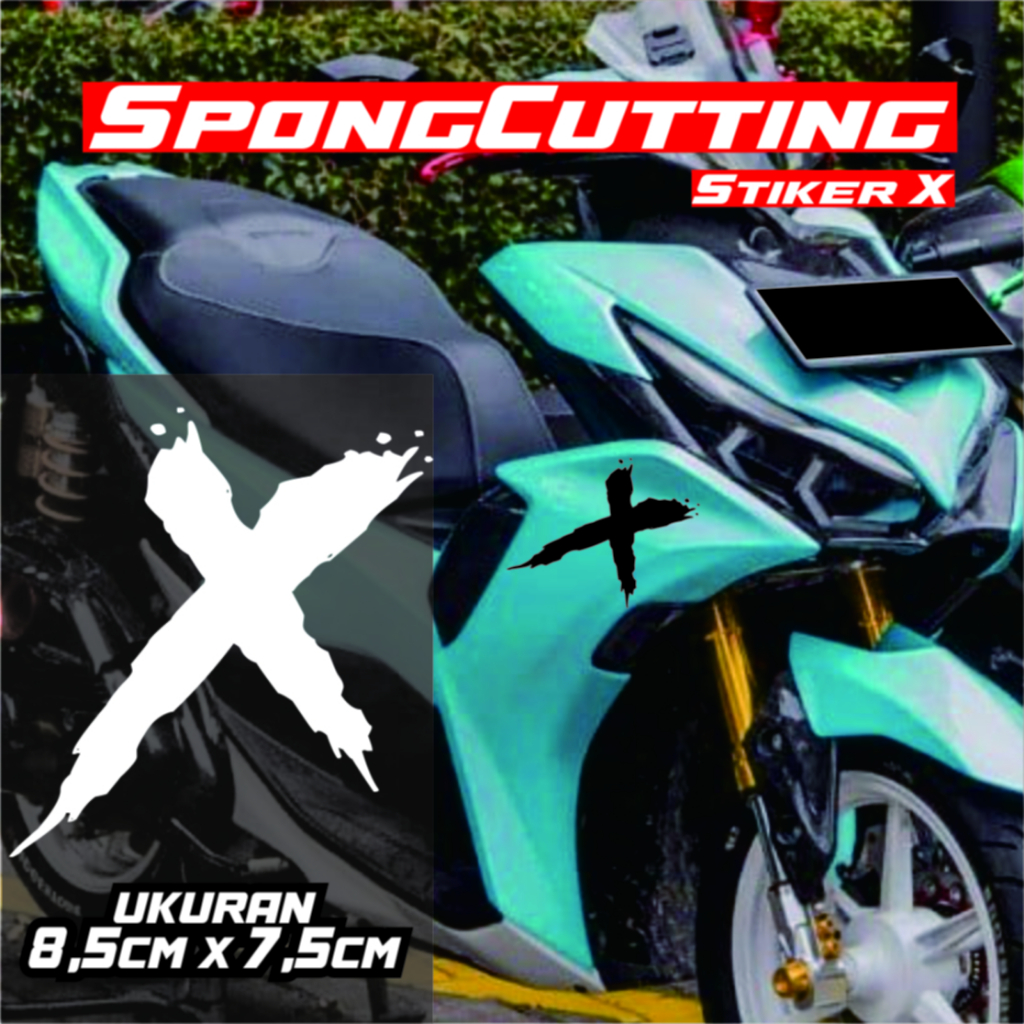 Jual Stiker Bintang LOGO X Star Racing Keren Cutting Hologram Decals ...