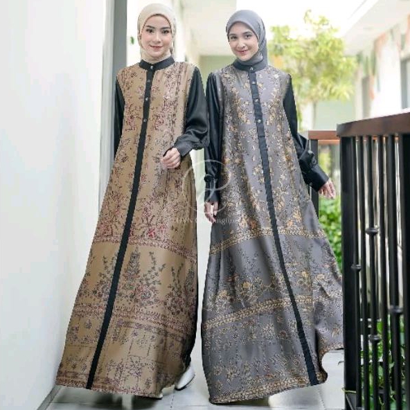 Jual DYN - Anne Dress Gamis Silk DYN CLOTHINGLINE | Shopee Indonesia