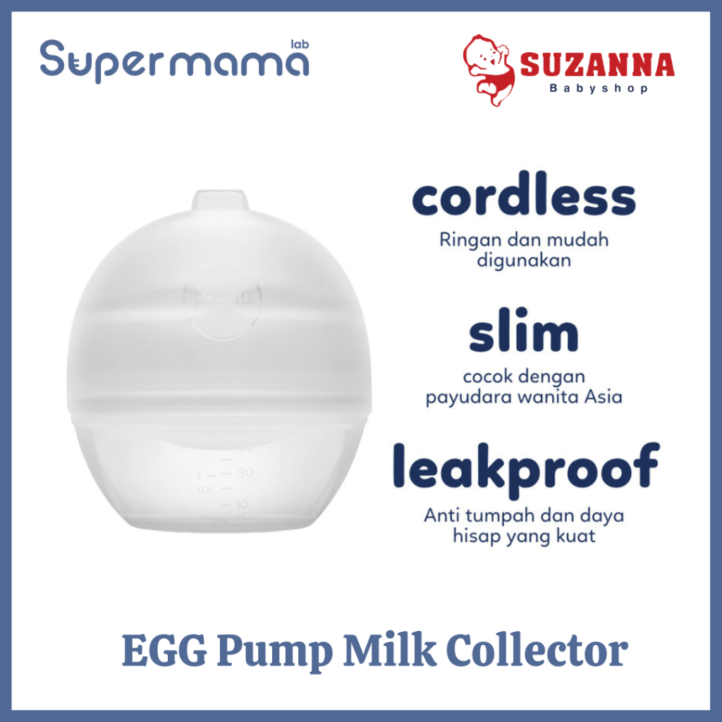 Jual Supermama Lab EGG Pump Milk Collector - Wadah Penampung Asi | Shopee Indonesia