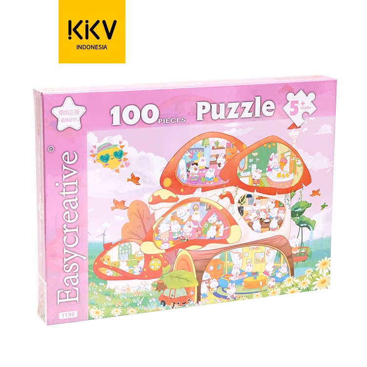 Jual KODE H8N5 KKV Easycreative rabbits homeDessert Factory box puzzle ...