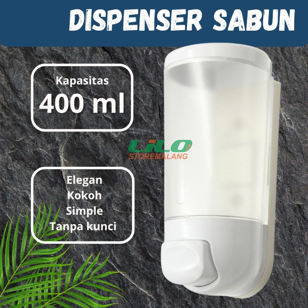 Jual Dispenser sabun cair / Tempat sabun cair TANPA KUNCI kapasitas ...