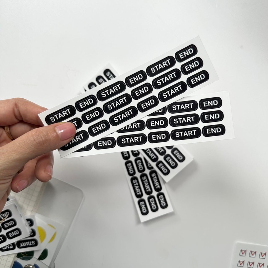 Jual Stiker start end/ stiker dekorasi jurnal/ Sticker aesthetic ...