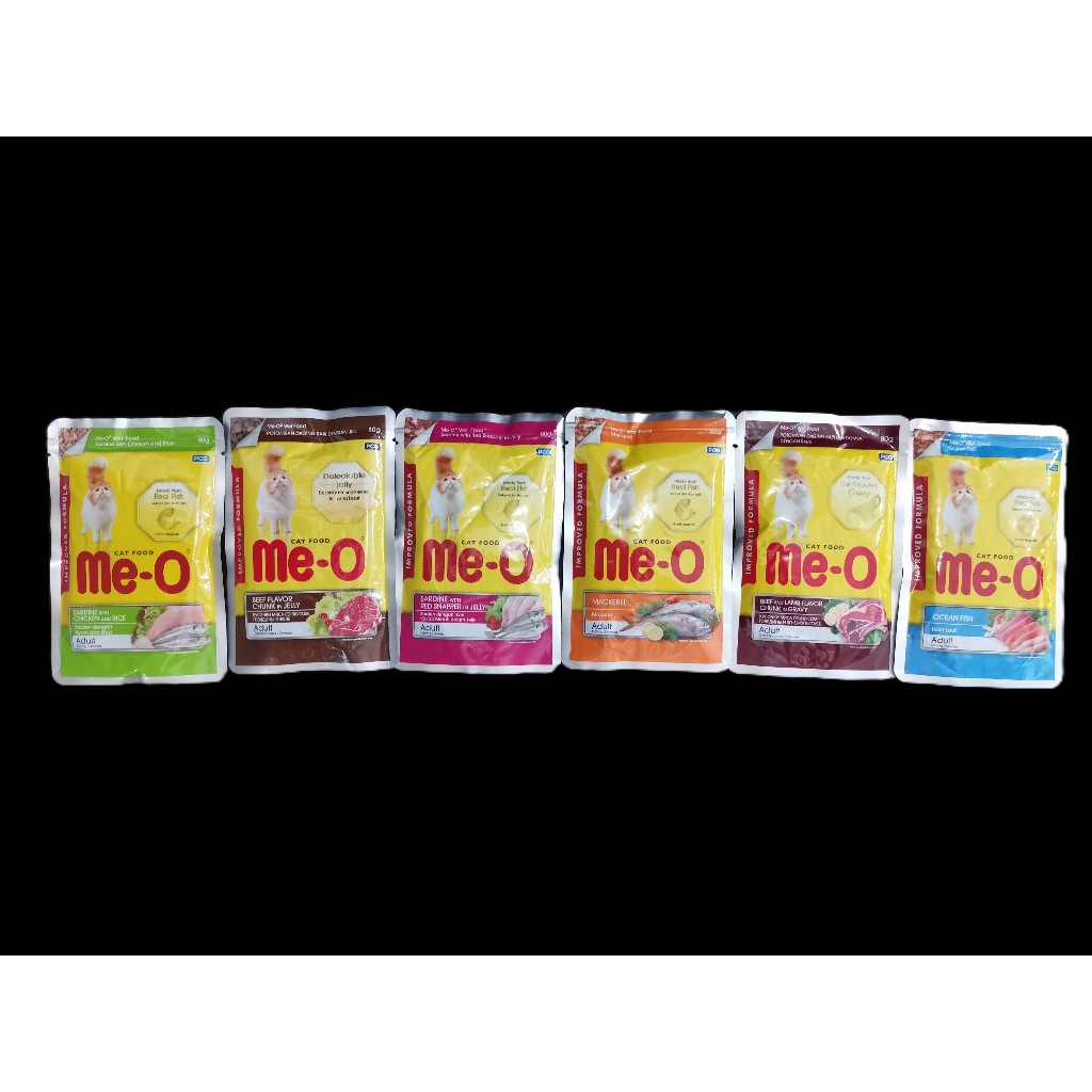 Jual Me-o Pouch 80Gram Makanan Saset/Sachet Basah Kucing MeO Me O Cat ...