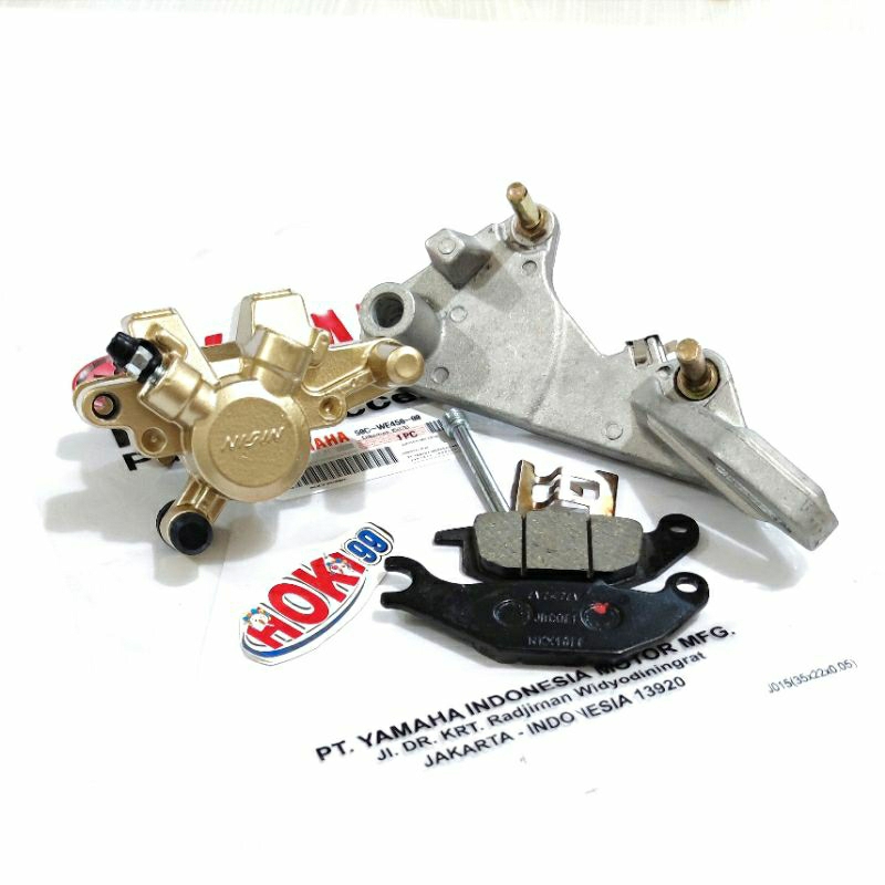 Jual KALIPER CAKRAM+BREKET BELAKANG JUPITER MX 135 NEW(ORI NISIN) | Shopee Indonesia