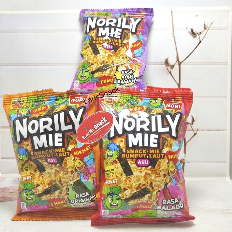 Jual Norily Mie Snack Mie Rumput Laut All Varian (Isi 10 Pcs) | Shopee ...