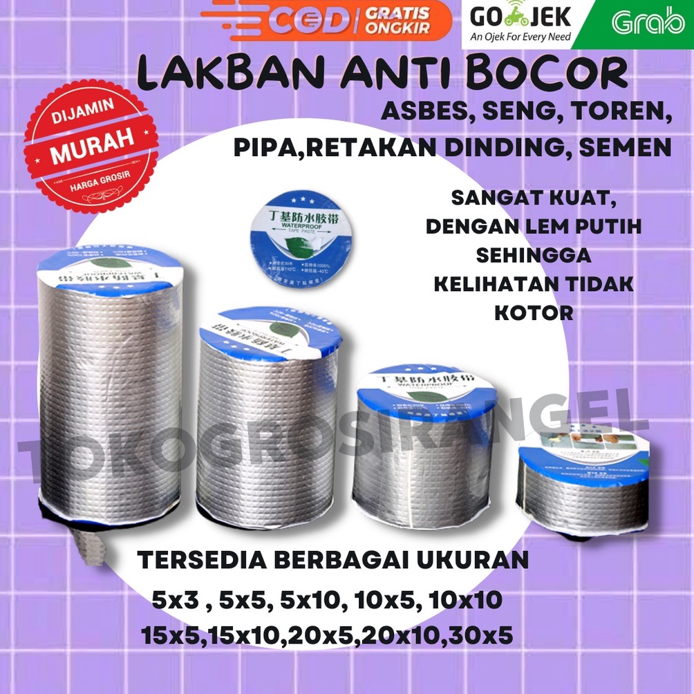 Jual BONANZA LAKBAN ANTI BOCOR ALUMINIUM FOIL TAPE ANTI BOCOR ...