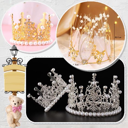 Jual KODE C76U Topper Kue Cake Mahkota Crown Princess Puteri Ulang ...