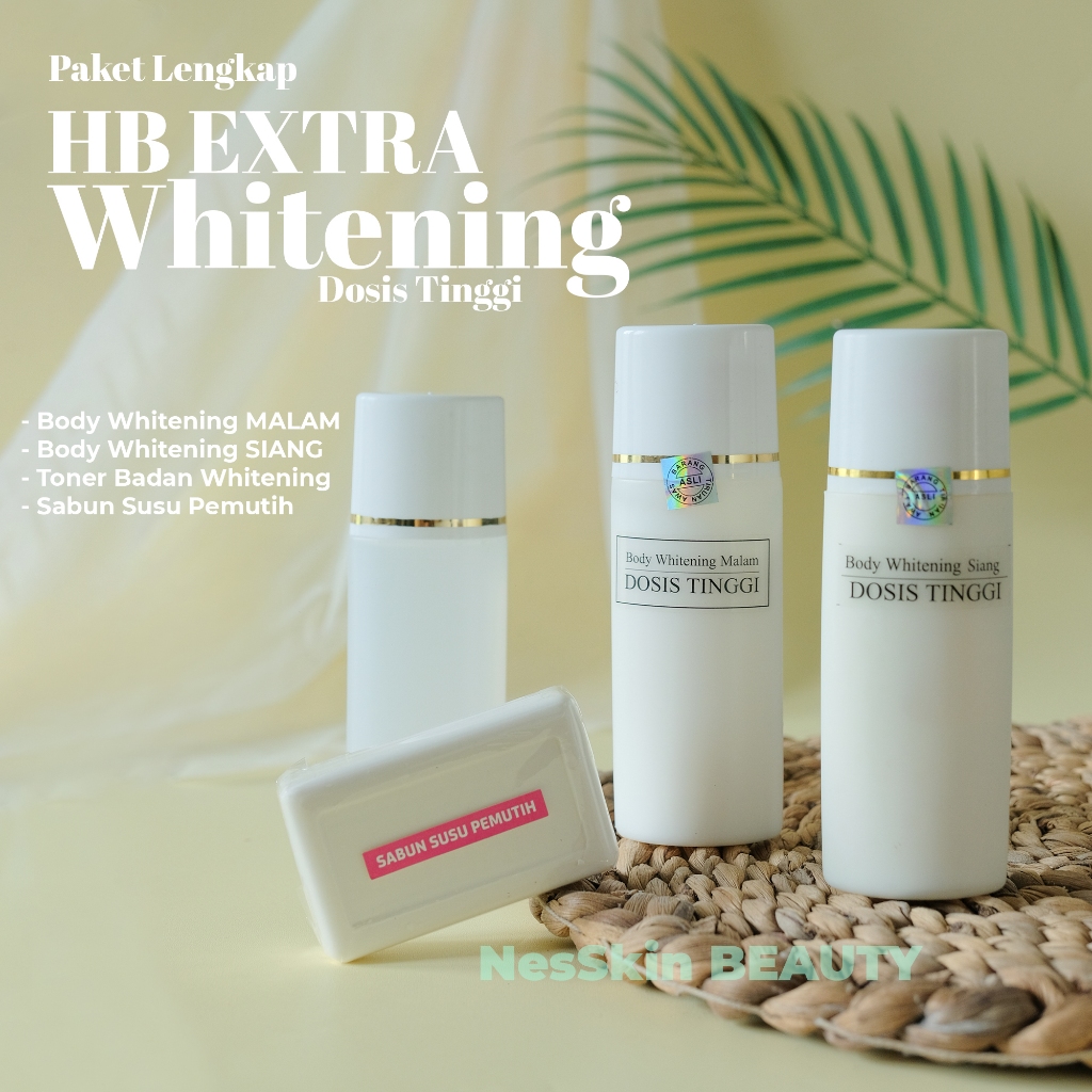 Jual PAKET LENGKAP HB EXTRA WHITENING DOSIS TINGGI BODY LOTION PEMUTIH BADAN HB DOSTING | Shopee ...