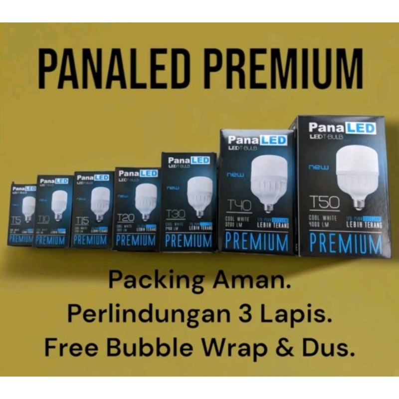 Jual Panaled Premium T Bulb 5, 10, 15, 20, 30, 40, 50 Watt | Shopee Indonesia