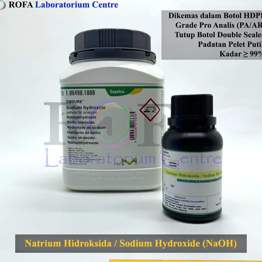 Jual Natrium Hidroksida Sodium Hidroksida Sodium Hydroxide NaOH Pro ...