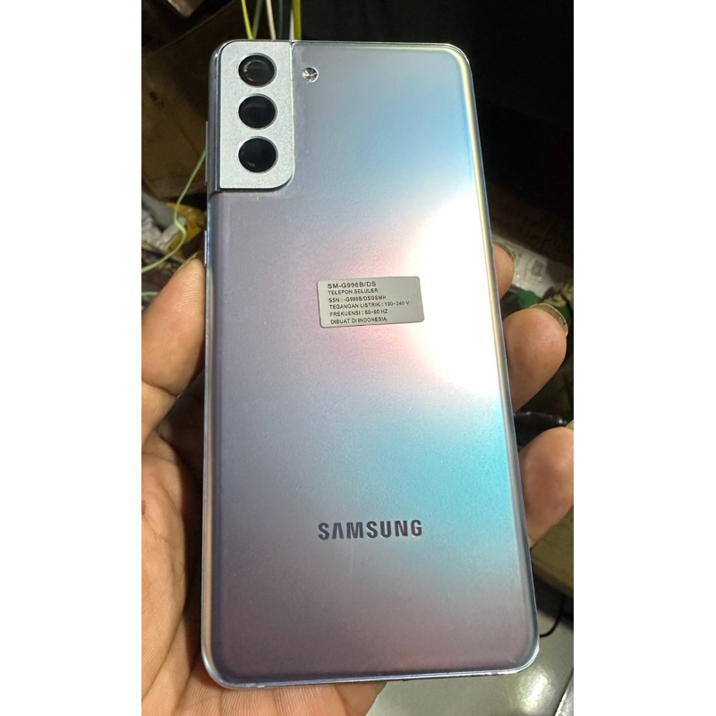 Jual kesing fullset/backdor+ring kaca kamera+Frame lcd samsung S21+ S21 ...