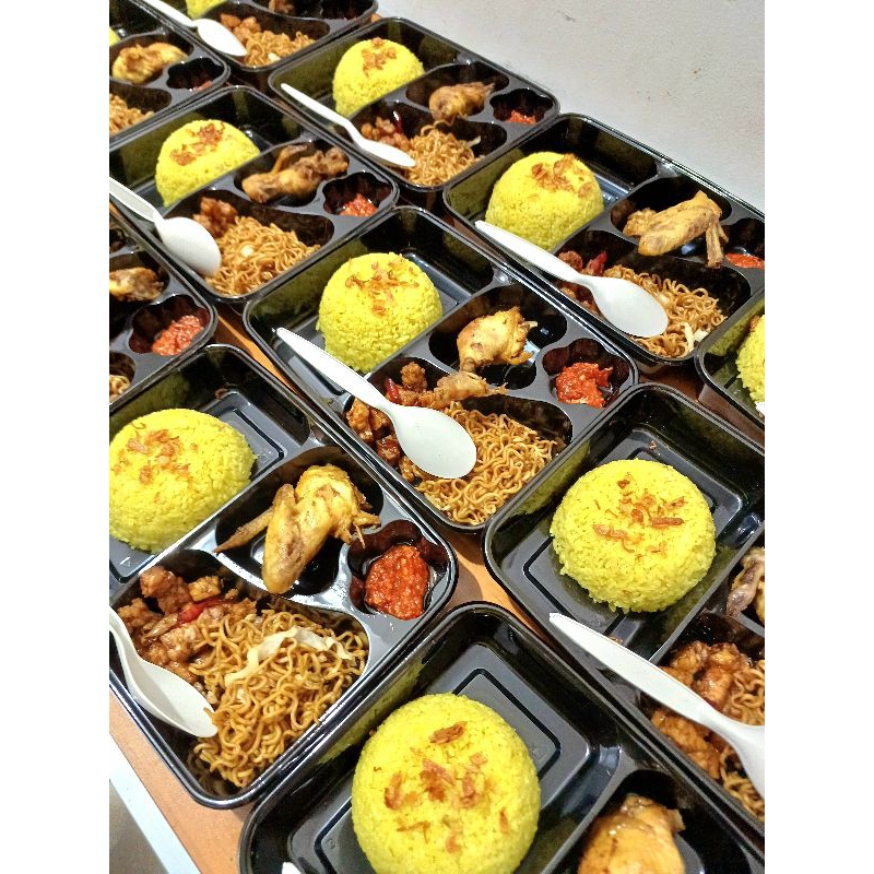 Jual NASI KUNING BENTO ISI 4 LEZAT | Shopee Indonesia