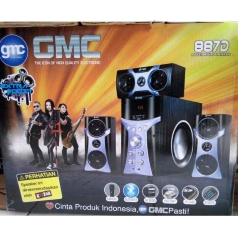 Jual speaker multimedia bluetooth GMC 887D | Shopee Indonesia