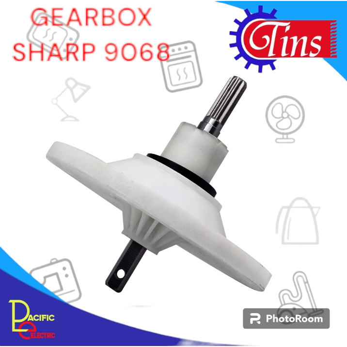 Jual GEAR BOX MESIN CUCI SHARP AS GERIGI GEARBOX MESIN CUCI DUA TABUNG ...