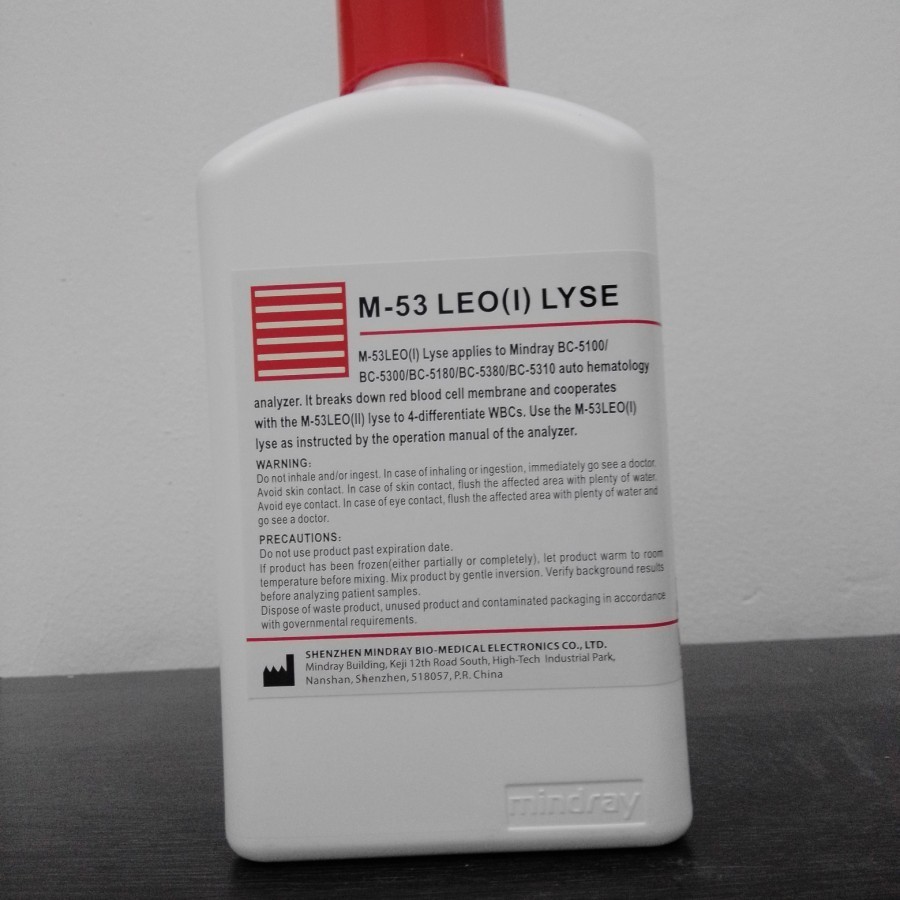 Jual Reagen Hema 5 Diff M53 Leo I Lyse Mindray LEO (I) Lyse 1 Liter ...