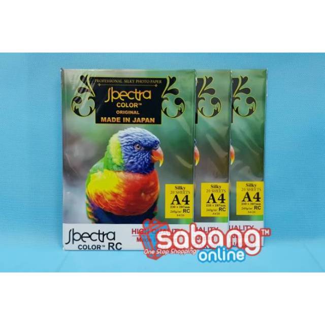 Jual 1 DUS PAPER SPECTRA 260GSM / KERTAS FOTO SPECTRA 260 GRM 20 PACK ...