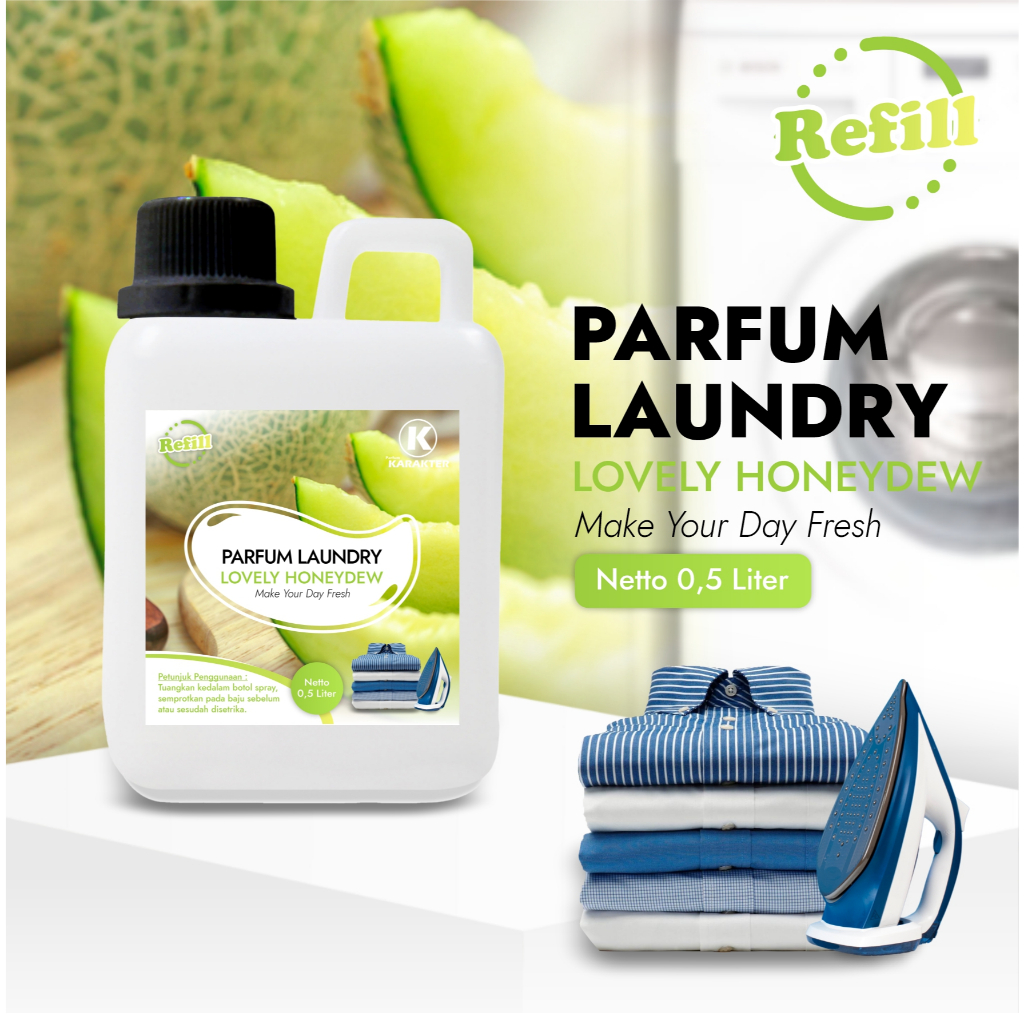Jual Parfum Laundry Aroma LOVELY HONEYDEW | Ukuran 500 ml | Wangi Awet Tahan Lama | Pewangi ...