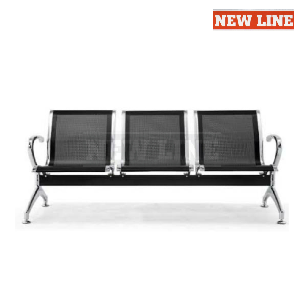 Jual New Line - Kursi Bandara 3 Dudukan Besi / Kursi Tunggu 3 Dudukan ...