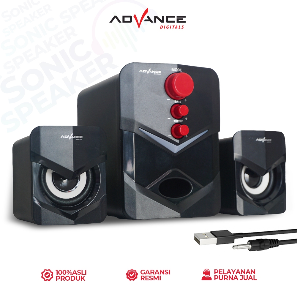 Jual Advance CLS-201BT Speaker Mutimedia Bluetooth Treble Bass ...