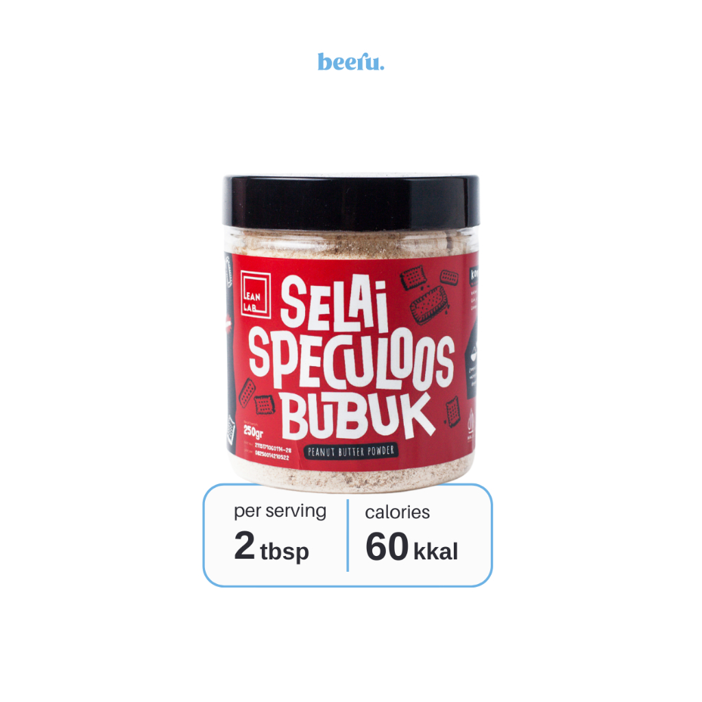 Jual Lean Lab Peanut Butter Powder 1/3 PB Speculoos | Shopee Indonesia