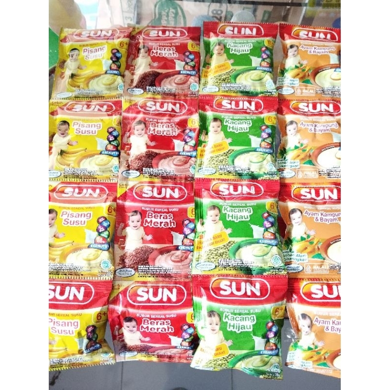 Jual SUN BUBUR SEREAL SUSU 6+ SACHET 20 GRAM | Shopee Indonesia