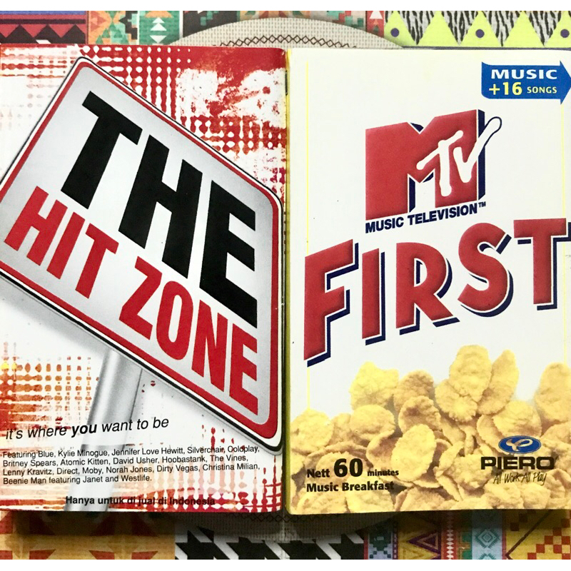 Jual KASET PITA HIT ZONE DAN MTV FIRST SEPAKET | Shopee Indonesia