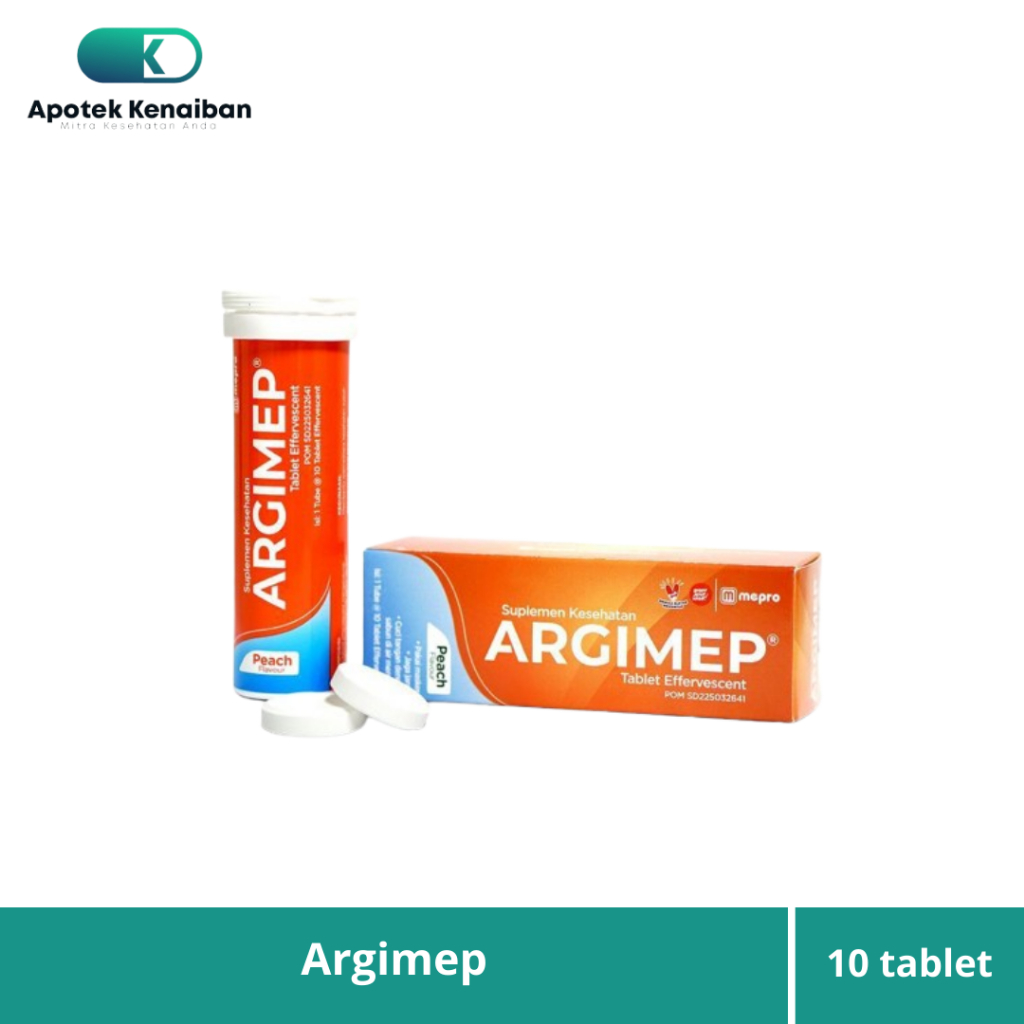 Jual ARGIMEP TABLET EFFERVESCENT 10'S / L-ARGININE SUPLEMEN IBU HAMIL ...