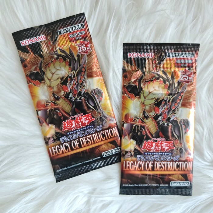 Jual Yugioh AE Booster Pack Legacy of Destruction Mint Sealed Original OCG Yu Gi Oh TCG Card ...