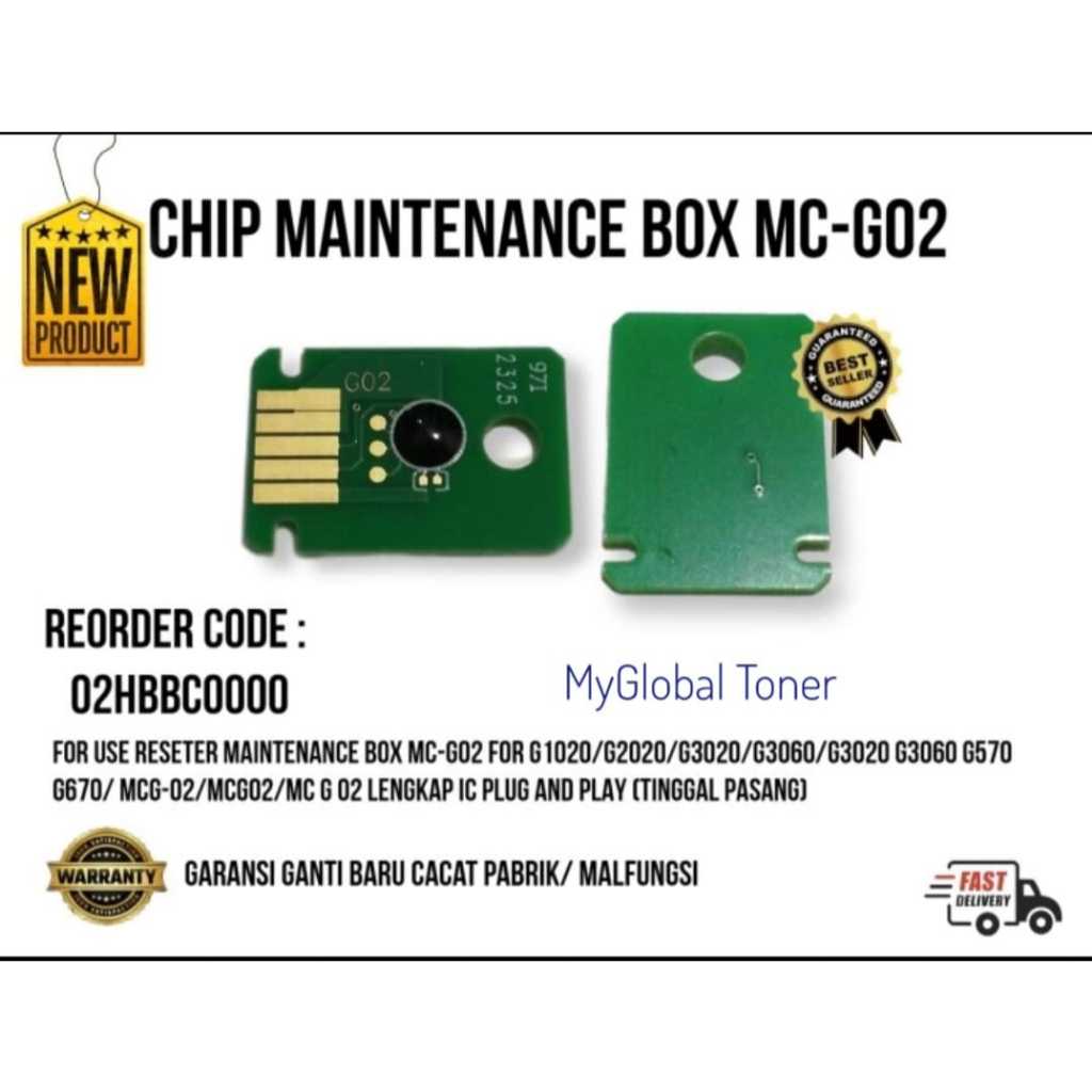 Jual Chip reset maintenance Box MC-G02 LENGKAP IC PLUG AND PLAY G1020 ...