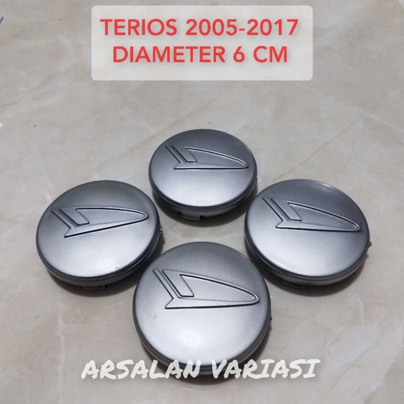 Jual Dop roda tutup velg mobil TERIOS 2005-2017 diameter 6 cm harga ...